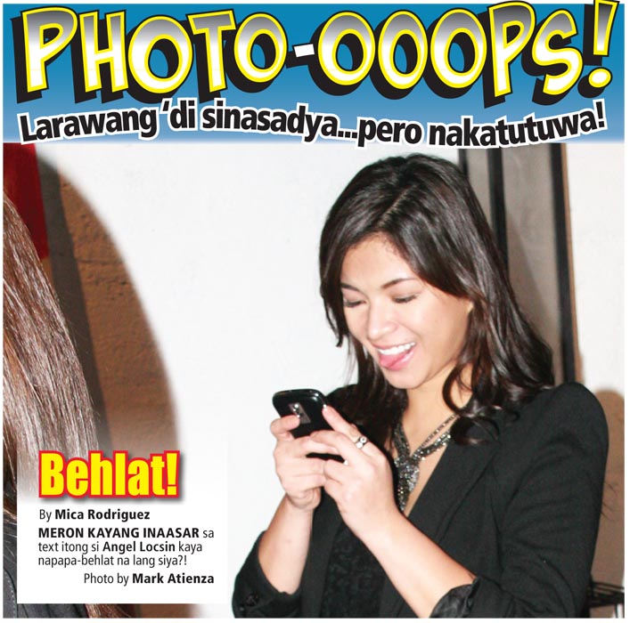 Photo-Ooops: Behlat! (Angel Locsin) - Pinoy Parazzi