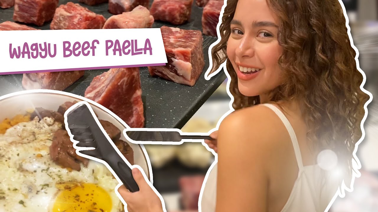 VLOG WATCH: Yassi Pressman cooks Wagyu Beef Paella - Pinoy Parazzi